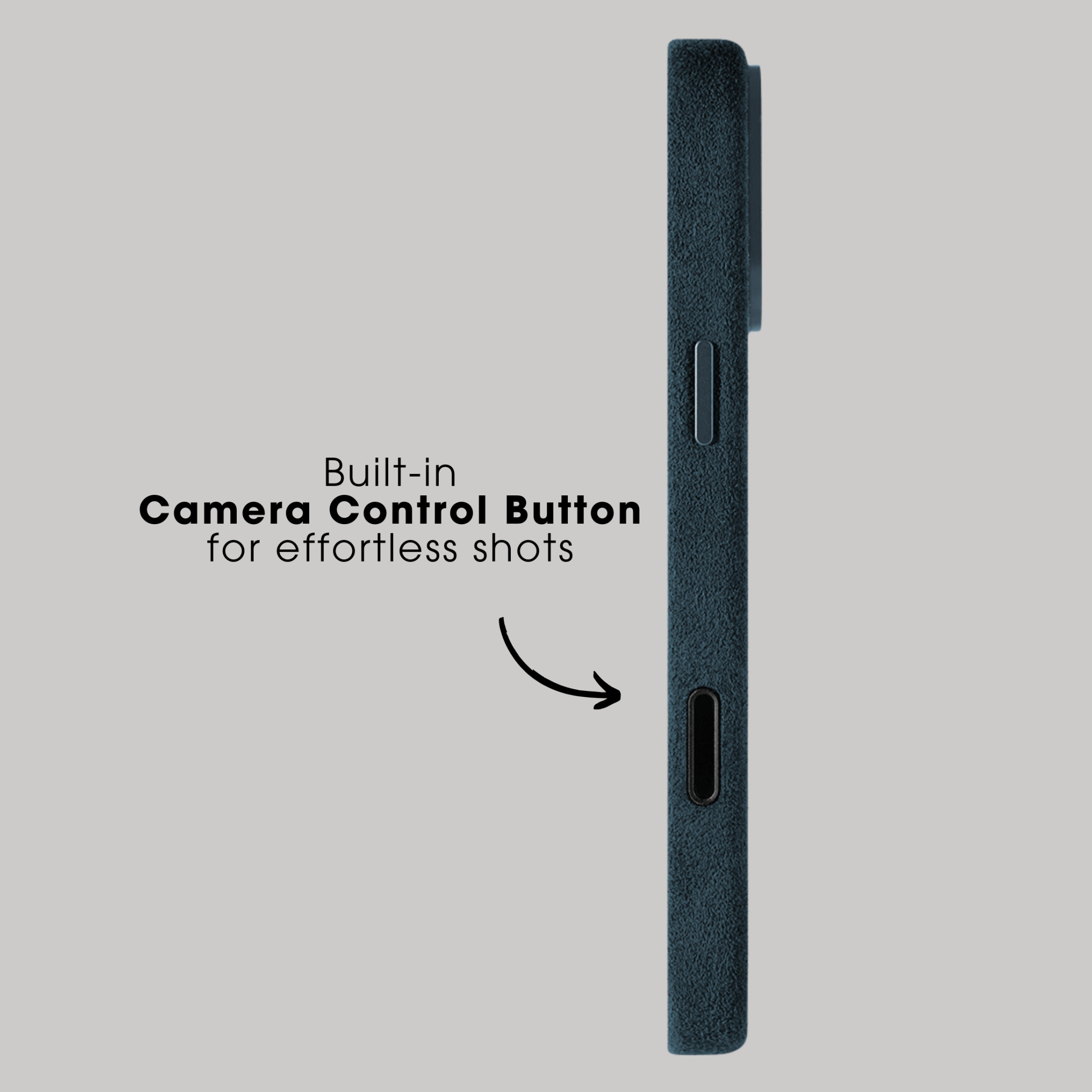 iPhone 17 Pro Max - Alcantara Case - Navy Blue - Alcanside